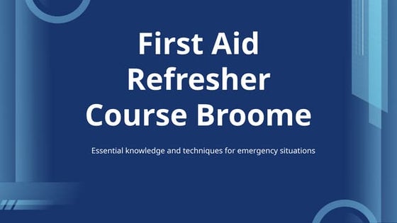 First Aid Refresher Course Perth. West Coast First Aid Training | PPT