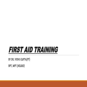 Understanding and Implementing First Aid | PPT