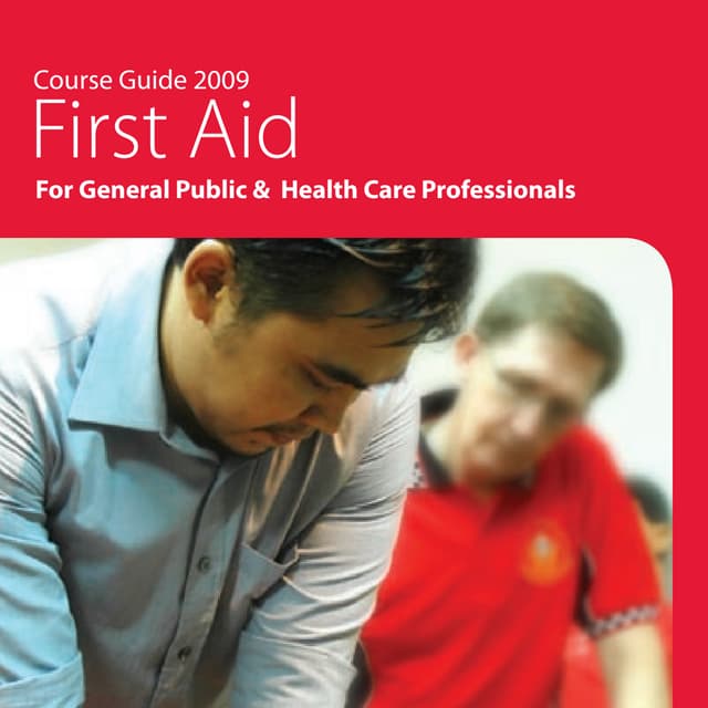 First aid training booklet | PDF