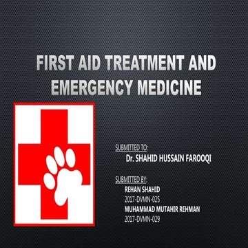 First aid treatment | PPTX