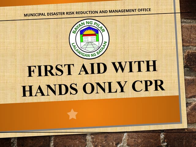 cardio pulmonary resuscitation hands only cpr technique | PPTX