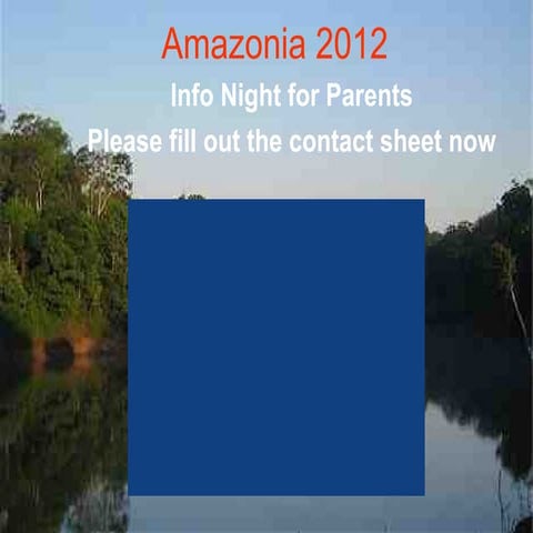 First amazonia meeting powerpoint sept | PPT
