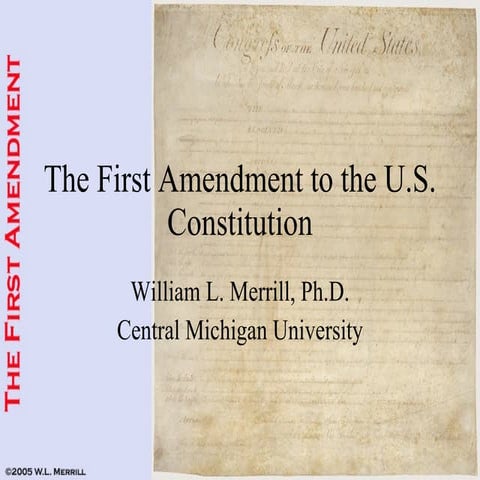First Amendment in Schools | PPT | Law