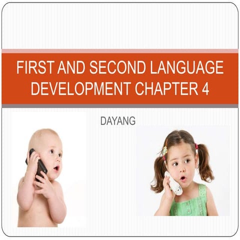 First and second lang. dev. carole cox | PPTX | Parenting Babies and ...