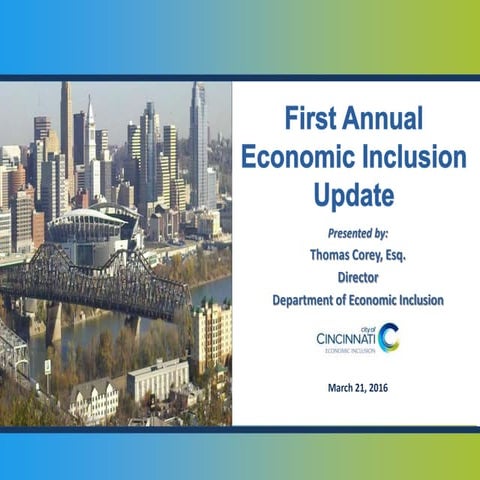 First annual economic inclusion update 031716 final (2) | PPT