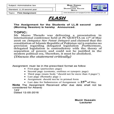 First assignment | DOCX