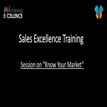 Retail Sales Excellence Training Initial Presentation Pptx