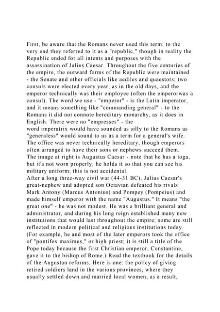 The Roman Empire | PPT | Equine Sports | Sports