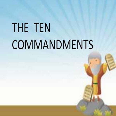 First commandment | PPTX
