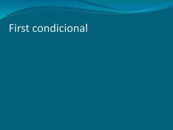 Sophie first conditional | PPT
