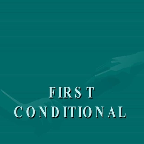 First conditional | PPT