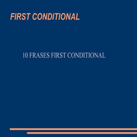 First conditional | PPT