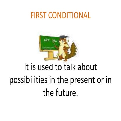 First conditional | PPTX