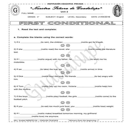 First conditional | PDF