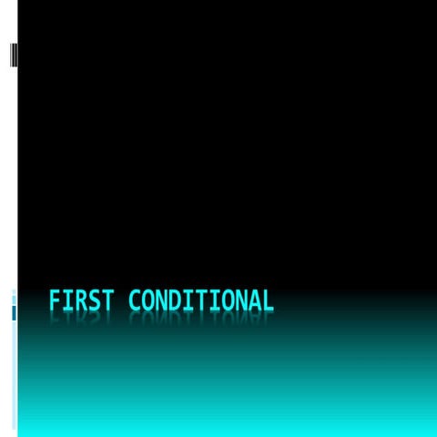 First conditional | PPT