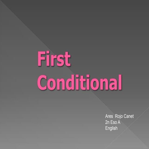 First conditional | PPTX