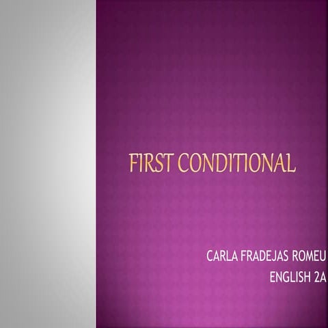 First conditional.pptx 4pptx | PPT