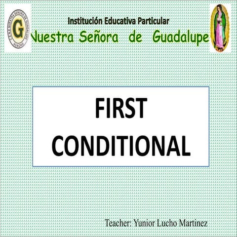 First conditional | PPTX