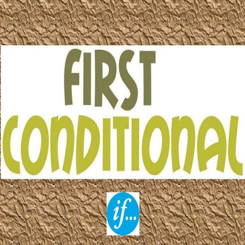 First conditional slides | PPTX