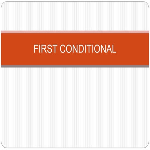 First conditional | PPTX