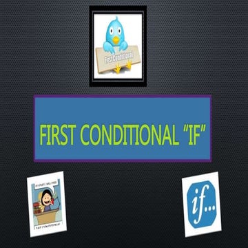 First conditional english platform | PPTX