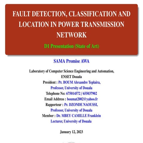 Presentation on fault detection in power transmission lines.pdf