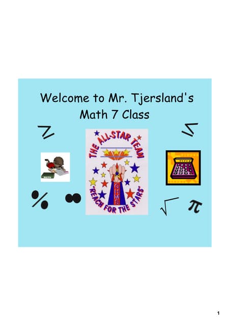 7th Grade Math Course Syllabus | PDF
