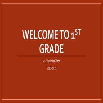 First day of class power point | PPT