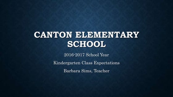 First Day Powerpoint Expectations | PPT