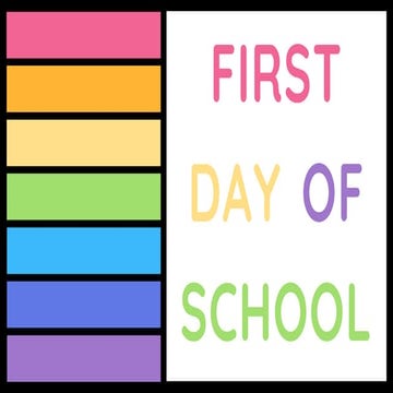 First Day of School Discussion Topics SEL Presentation in Colorful ...