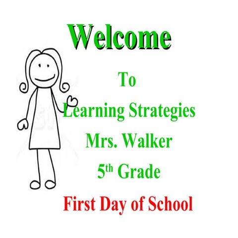 First day of school powerpoint | PPT