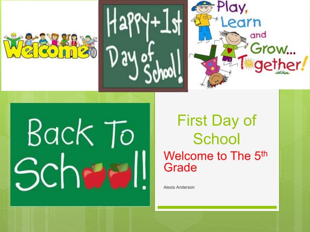 first day of school powerpoint | PPTX
