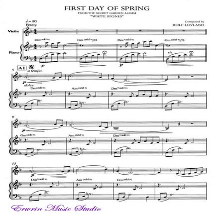 First day of spring piano+violin | PDF