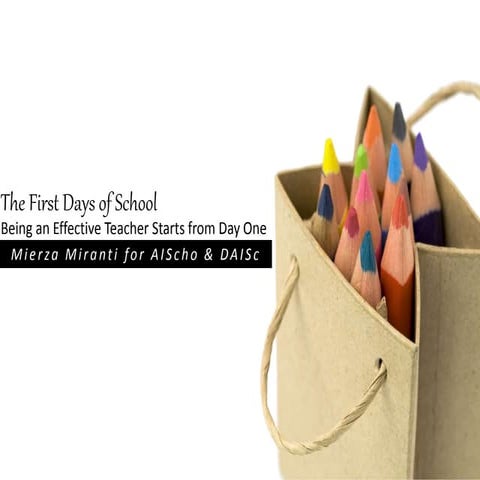 First Days Do Matter | PPT