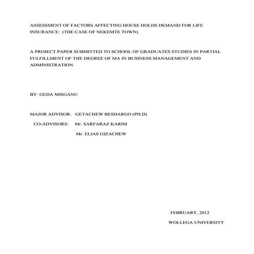 project on Insurance | DOCX