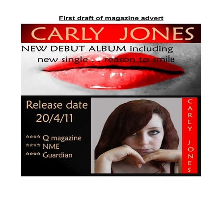 First draft of magazine advert | DOC