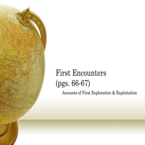 First encounters | PPT