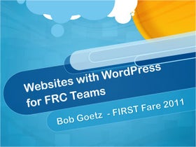 First fare 2011 sensors for frc robots | PPT