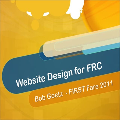 First fare 2011 website design for frc teams | PDF