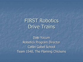 First fare 2011 sensors for frc robots | PPT