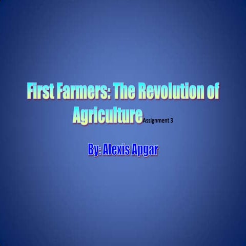 First farmers | PPTX