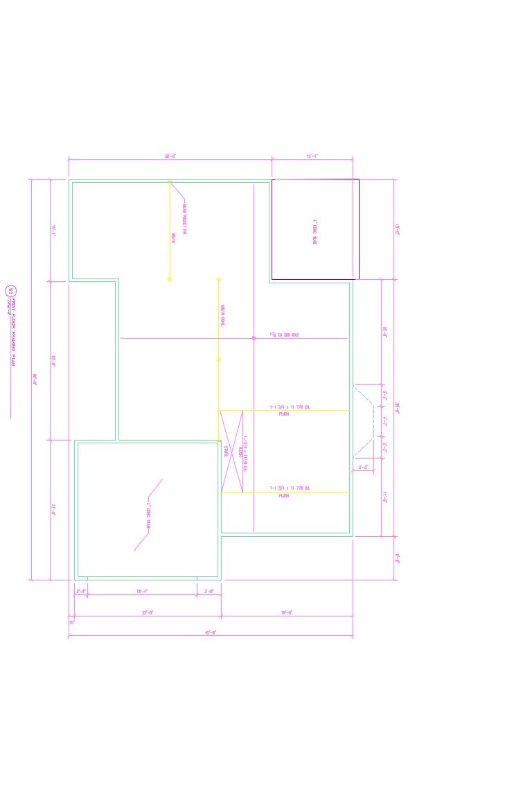 First Floor Framing Plan
