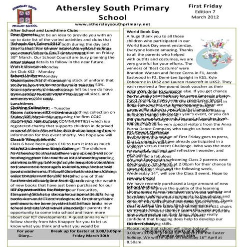 First friday march 2012 | PDF