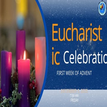 FIRST FRIDAY MASS DECEMBER. Season of Advent | PPTX