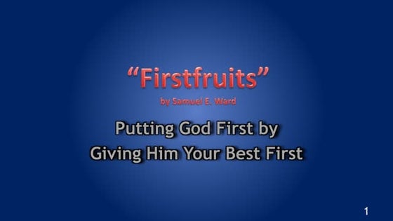 Tithes and offering concept | PDF