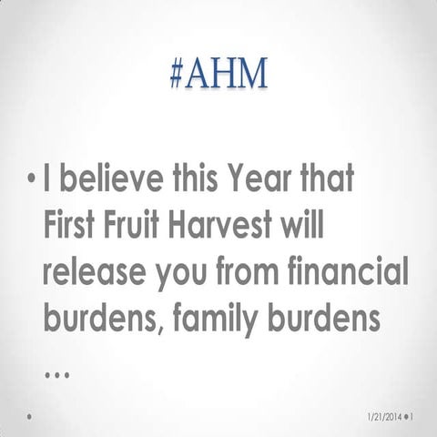 First fruits 2 | PPTX