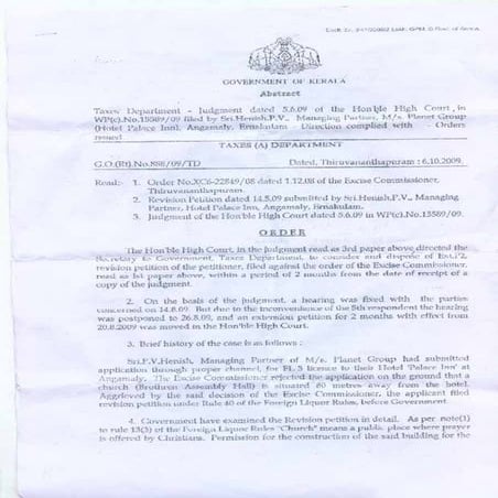 First government order | PDF