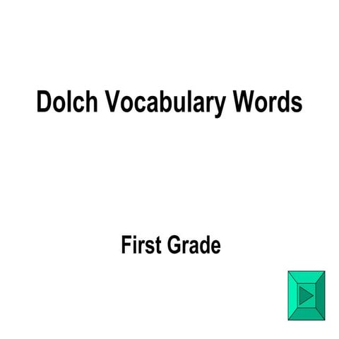 First grade sight words | PPS