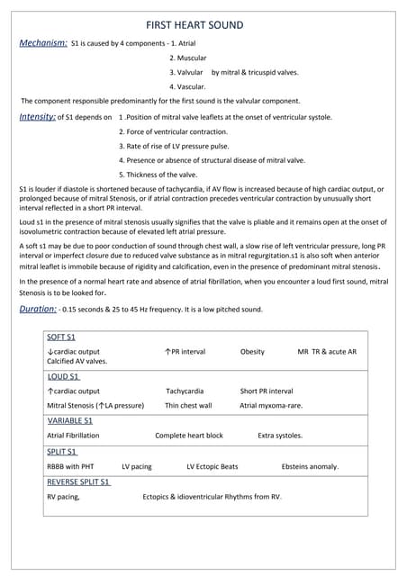 S3 and s4 heart sounds | DOC | Heart and Cardiovascular Diseases ...