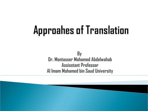 Methods Of Translation | PPT